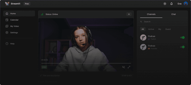 Restream | Multistream live and video, transcoding, multichat